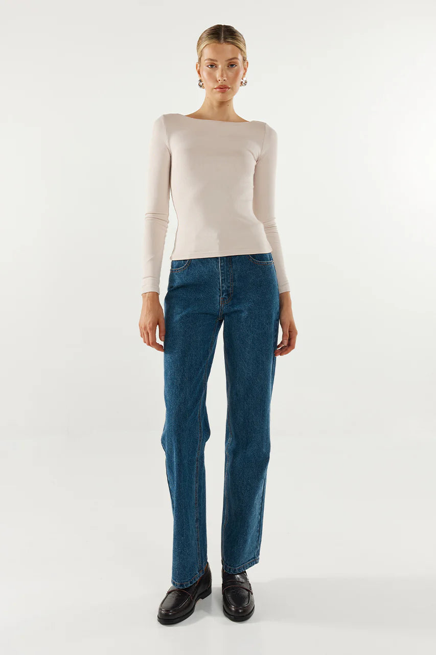 Caden Top in Oyster – Krush Clothing Boutique