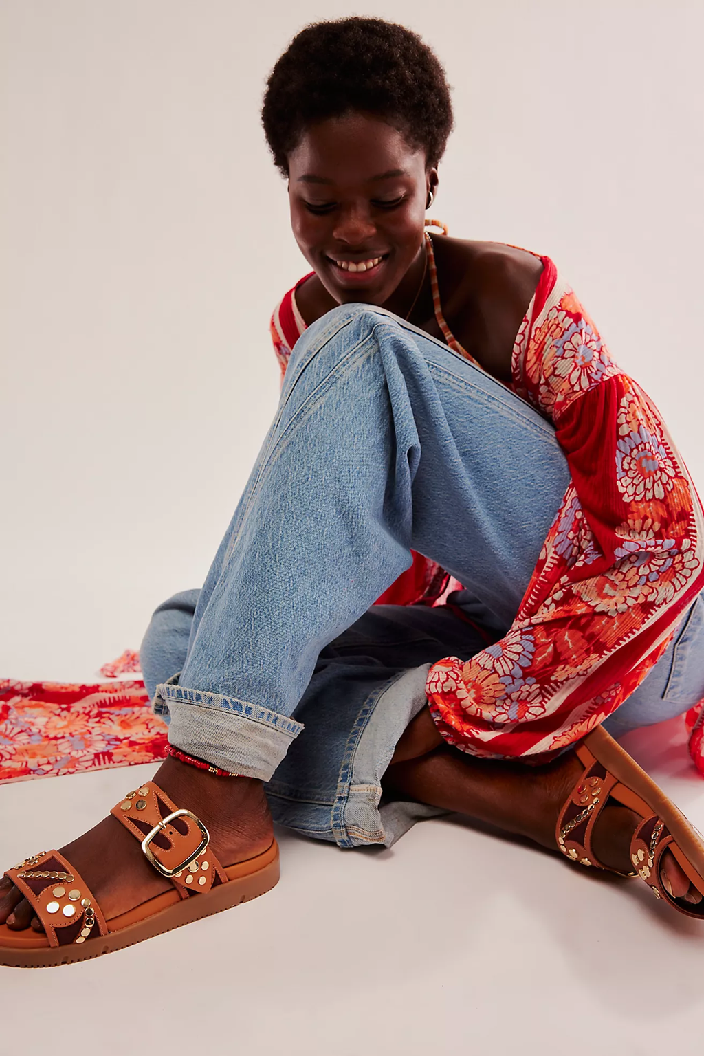 Revelry Studded Sandals in Vachetta – Krush Clothing Boutique